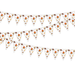 Jollyboom Smores Birthday Decorations, 3pcs Smore Camping Campfire Camper Birthday Party Pennant Banners, Smores Baby Shower Fun to Be One Birthday Party Pennant Flag Banner for Camping Theme Party