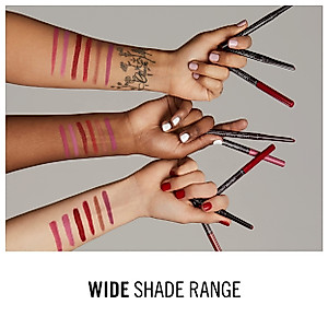 Rimmel Lasting Finish Exaggerate Automatic Lip Liner - Rich, Smooth Formula for Long Lasting Lip Looks - 45 Epic Burgundy, .01oz