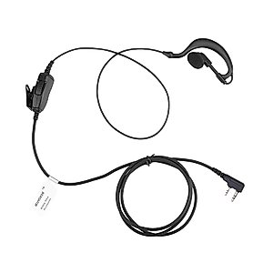 JEUYOEDE TK-2312 G Shape Single Wire Headset Surveillance Earpiece Mic Compatible with Kenwood Walkie Talkie TK-3101 TK-2312 Two Way Radio