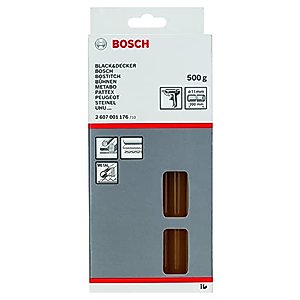 Bosch Glue Stick Natural Yellow (Wood, Cardboard, 200mm, Accessories Glue Guns)
