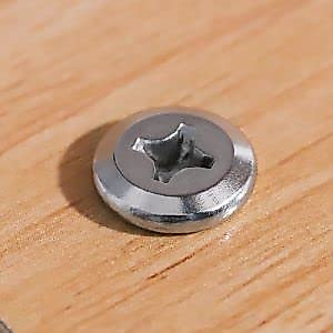 Glvaner M4 x 16mm (100 pcs) Stainless Steel Flat Round Head Phillips Drive Self Tapping Screws, 304 Stainless Steel 18-8, Sheet Metal Screws, Wood Screws