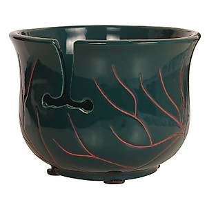 ABHANDICRAFTS Ceramic Yarn Bowl for Knitting – Large Yarn Holder, Crochet Storage, Perfect Funny Gift for Knitters