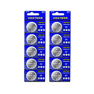 UOGTNON CR2325 3V Lithium Battery (10 - Pack)
