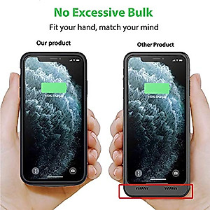Battery Case for iPhone 11 Pro, Upgraded 7000mAh Slim Portable Rechargeable Battery Pack Charging Case Compatible with iPhone 11 Pro (5.8 inch) Extended Battery Charger Case (Black)