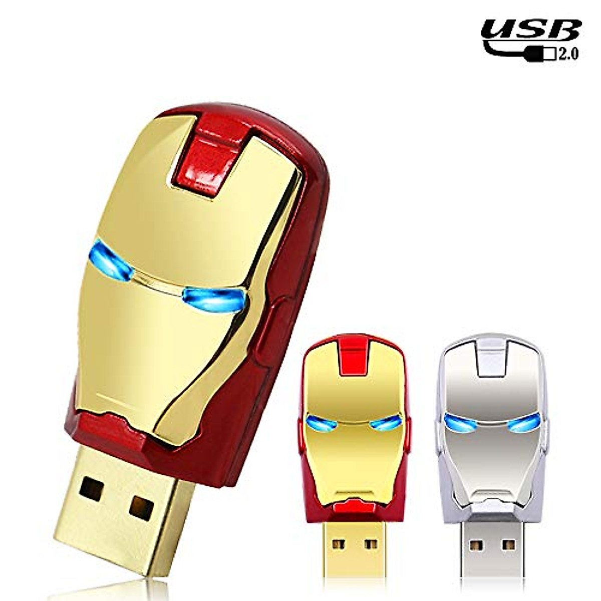 USB Flash Drive Cool Pen Drive 128gb 64gb 16gb 32gb 8gb Easy Storage Memory Card (16GB, Gold)
