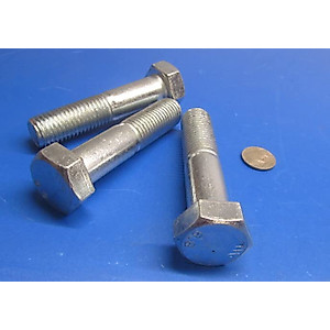 Class 8.8 Zinc Steel Bolts PT M20 x 2.5 mm x 90 mm Long, 3 Pcs