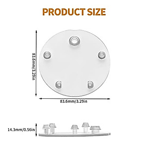 Replacement for Vormax Toilet Tank Silicone Flapper Seal Gasket 3'', 2 Pack Upgraded TPU Material for American Standard Toilets NO.7381424-100.0070A Toilet Tank Parts Flush Valve Seal UIInosoo