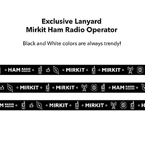 Lanyard Mirkit HAM Radio Operator Neck Strap BAOFENG Accessories and Radio Equipment Quick Release for Two Way Radios, Ham Radio Gifts