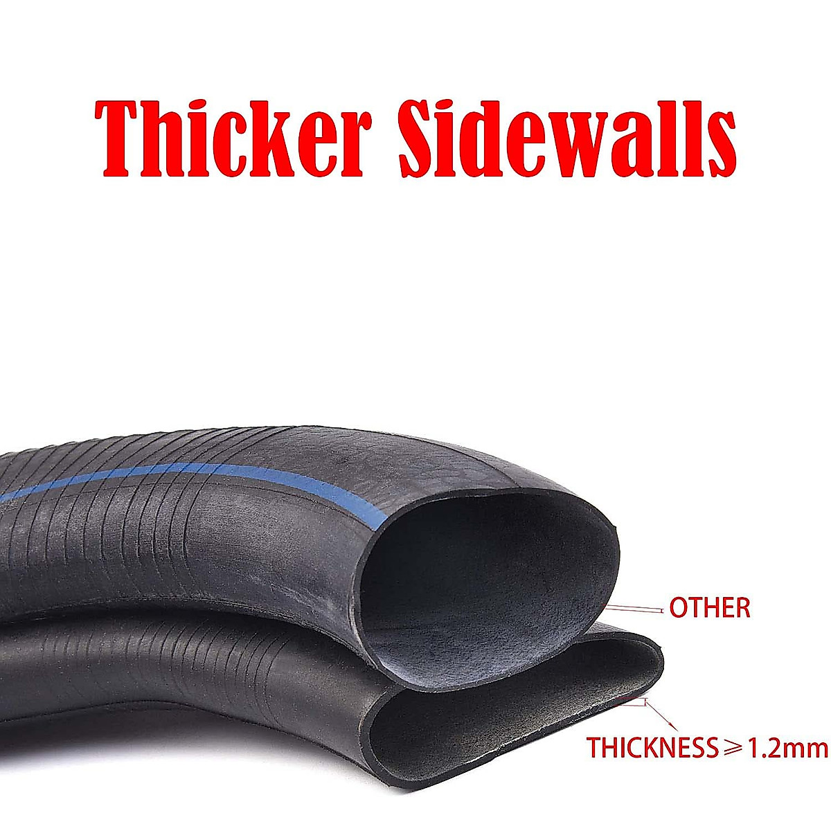 16" Back Wheel and 12.5" Front Wheel Replacement Inner Tubes (2+1) Compatible with BOB Stroller Revolution SE/SU/Flex/Pro/Ironman Tire Tube Made with Latex/BPA Free Premium Quality Isobutylene Rubber