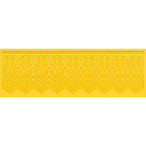 Global Sugar Art Indian Mehndi Silicone Lace Mat by Chef Alan Tetreault