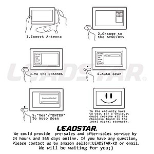 12 Inch Portable Digital ATSC TFT HD Screen Freeview LED TV for Car,Caravan,Camping,Outdoor or Kitchen.Built-in Battery Television/Monitor with Multimedia Player Support USB Card LEADSTAR
