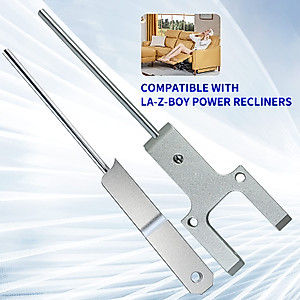 Vanshly Metal Toggle Drive Connector Fits for Lazyboy Power Recliners, Fits for All L-Z-Boy Power Recliners, Silver