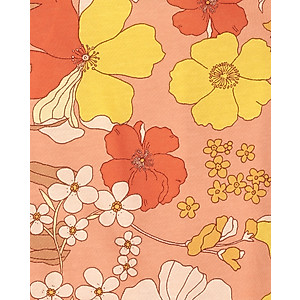 The Children's Place Baby 3 Pack and Toddler Girls Sleeveless Ruffle Tank Top, Floral Ice Cream/Rose Quartz/Desert Flower 3-Pack, 4T