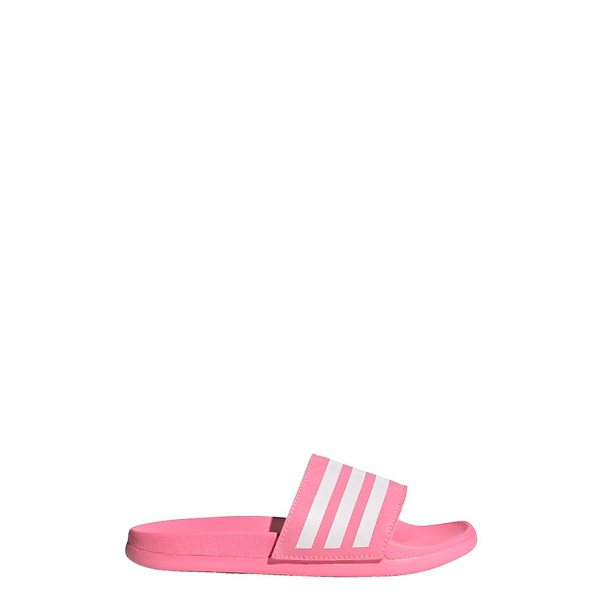adidas Adilette Comfort Slide Sandal, Beam Pink/White/Beam Pink, 6 US Unisex Big Kid