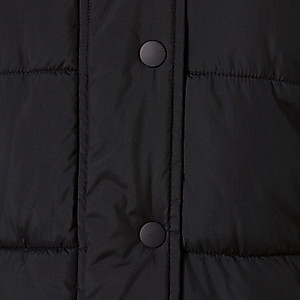 Amazon Essentials Women's Heavyweight Quilted Long-Sleeve Hooded Puffer Coat (Available in Plus Size), Black, XX-Large