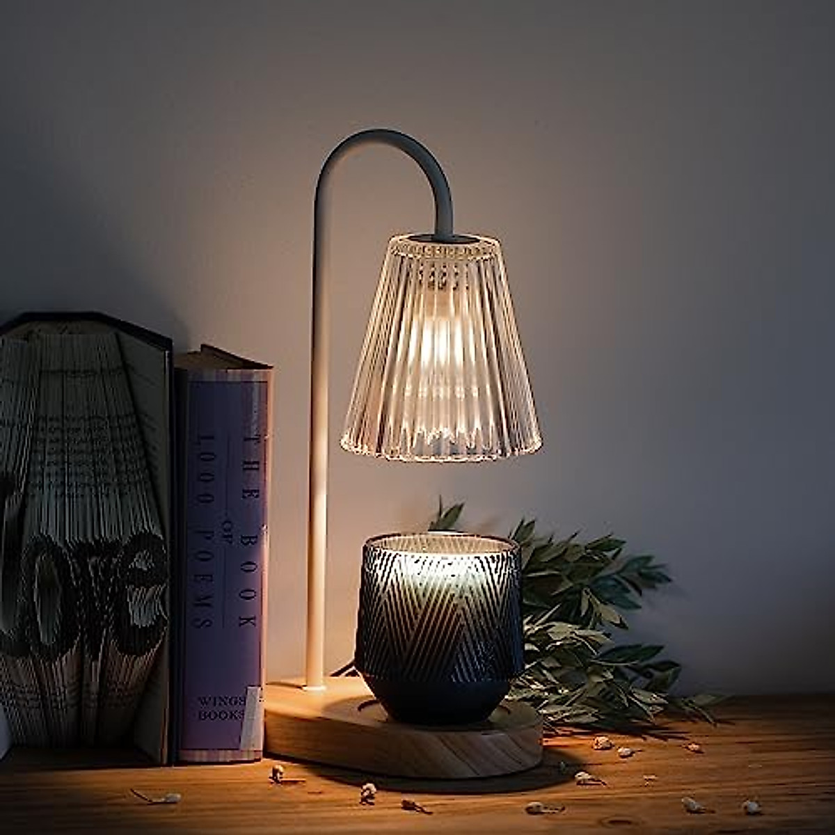 KENYCOATS Candle Warmer Lamp New Modern Korean Style (3 Bulbs + Timer + Dimmer + Gift Box) Soft Brightness - Creates Ambiance - Candle Lamp Warmer Quikly & Safely Melts Jar Candles