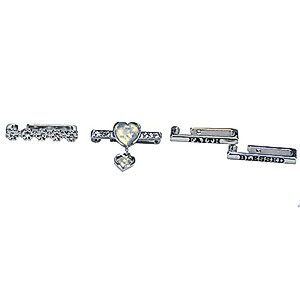 SUNOREEK blessed Apple Watch Band Charms for Women , silver Decorative Rings Loops Compatible with Apple Silicone watch Bands 49mm 45mm 44mm 42mm 41mm 40mm 38mm , blessed faith Metal SmartWatch Band Accessories Charms for iwatch band Series se 9 8 7 6 5 4