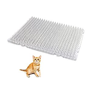 YITESHI 10 Packs Scat Mat for Cats, 13X16 inches Pet Deterrent Spikes, Indoor Outdoor Humane Cat Repellent Fence
