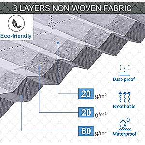 Clothing Organizer, 90L Extra Large Clothes Blanket Storage Bags,Thicker Fabric Closet Organizers and Storage(2 Pcs, 90L, Gray)