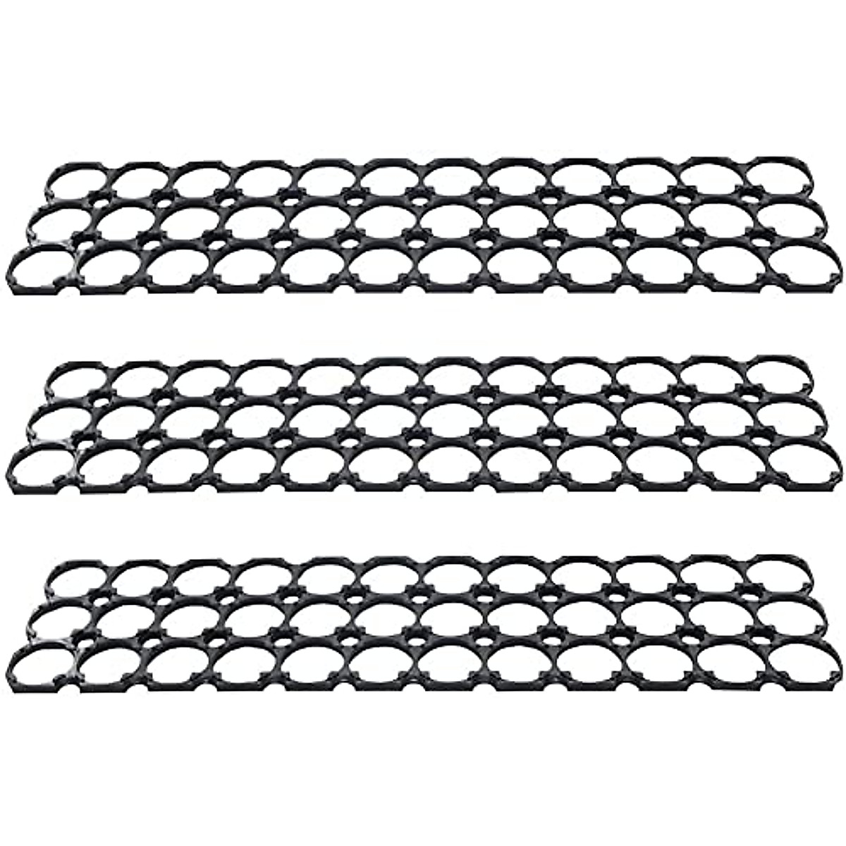 Heyiarbeit 3Pcs 3x12 Tandem 32650 Lithium Battery Holder Cell Spacer Bracket for DIY Battery Pack Hole Dia 32.4mm 1.28"