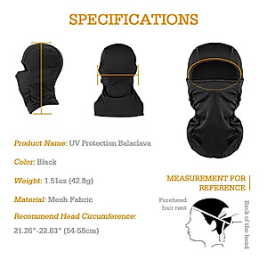 AstroAI Sun and UV Protection Balaclava and Windproof Ski Mask Bundle