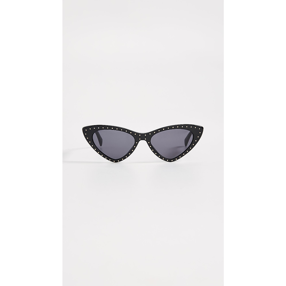 Moschino Women's Pointed Cat Eye Sunglasses, Black/Grey Blue, One Size