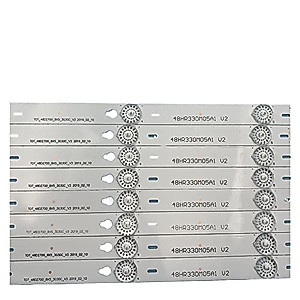 INPETS Applicable Fit for TCL Television B48A558U Strip T0T-48D2700-8X5-3030C-V3 Aluminum Plate A Set