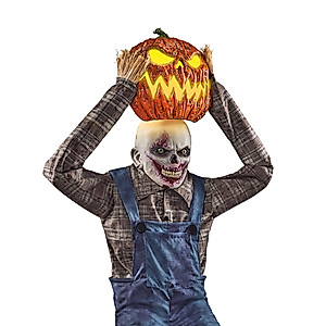 Spirit Halloween 3.6 Ft Lil Jack Carver Animatronic | Decorations | Animated | Yellow Light Up LEDs | Pop-Up Motion