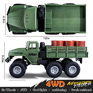 TICTTGA Gifts for 7 Year Old boy Age 6-8 Army Toys for Boys Age 4-7 Kids Remote Control car for Boys 4-7 Remote Control Trucks for Boys 8-12 4WD 1:16 Scale Toy