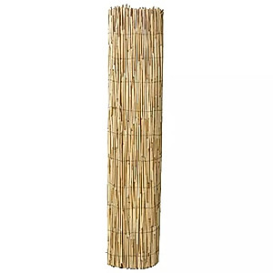 vidaXL Garden Reed Fence Outdoor Outside Yard Patio Backyard Furniture Wall Fence Panel Safety Privacy Barrier Decoration 66.9"x393.7"