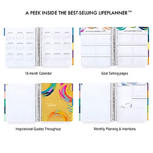 Set of Two - A5 Platinum Spiral Coiled Daily Life Planner Duo (July 2023 - June 2024) - Wildflowers Classic + Wildflowers Classic Covers. Wildflowers Interior Pages by Erin Condren