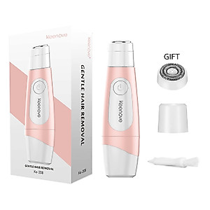 Facial Hair Removal for Women with Powerful Pro. 180 Motor with Additional Replacement Head Keenove Painless Gentle Electric Hair Remover Shaver for Women Face Lips Cheeks Chin Portable Gen. III