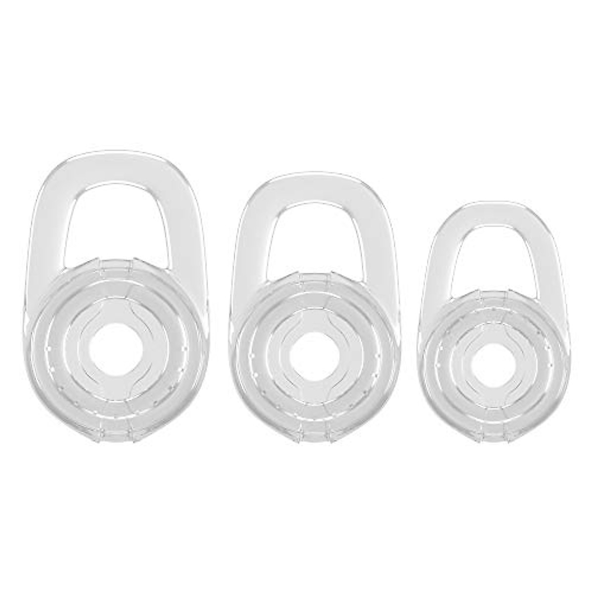 6 Clear Small Medium Large Eargels for Discovery 925 975 Wireless Bluetooth Headset Ear Gel Bud Tip Gels Buds Tips Eargel Earbud Eartip Earbuds Silicon 3 Pair Replacement Parts