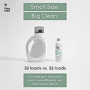 Dirty Labs | Laundry Detergent Sampler Kit | Signature, Murasaki & Free & Clear | 3x 32 Loads | Hyper-Concentrated | High Efficiency & Standard Machine Washing | Nontoxic, Biodegradable