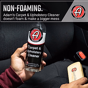 Adam's Polishes Carpet & Upholstery Cleaner (2-Pack) - Powerful Car Carpet Cleaner For Auto Detailing, Fabric Interior Solution, Stain Remover Spray For Car Seat, Floor Mats & More