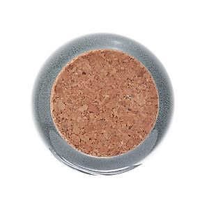 BUILT Ceramic Water Bottle with Cork Lid, 17-Ounce, Green Reactive