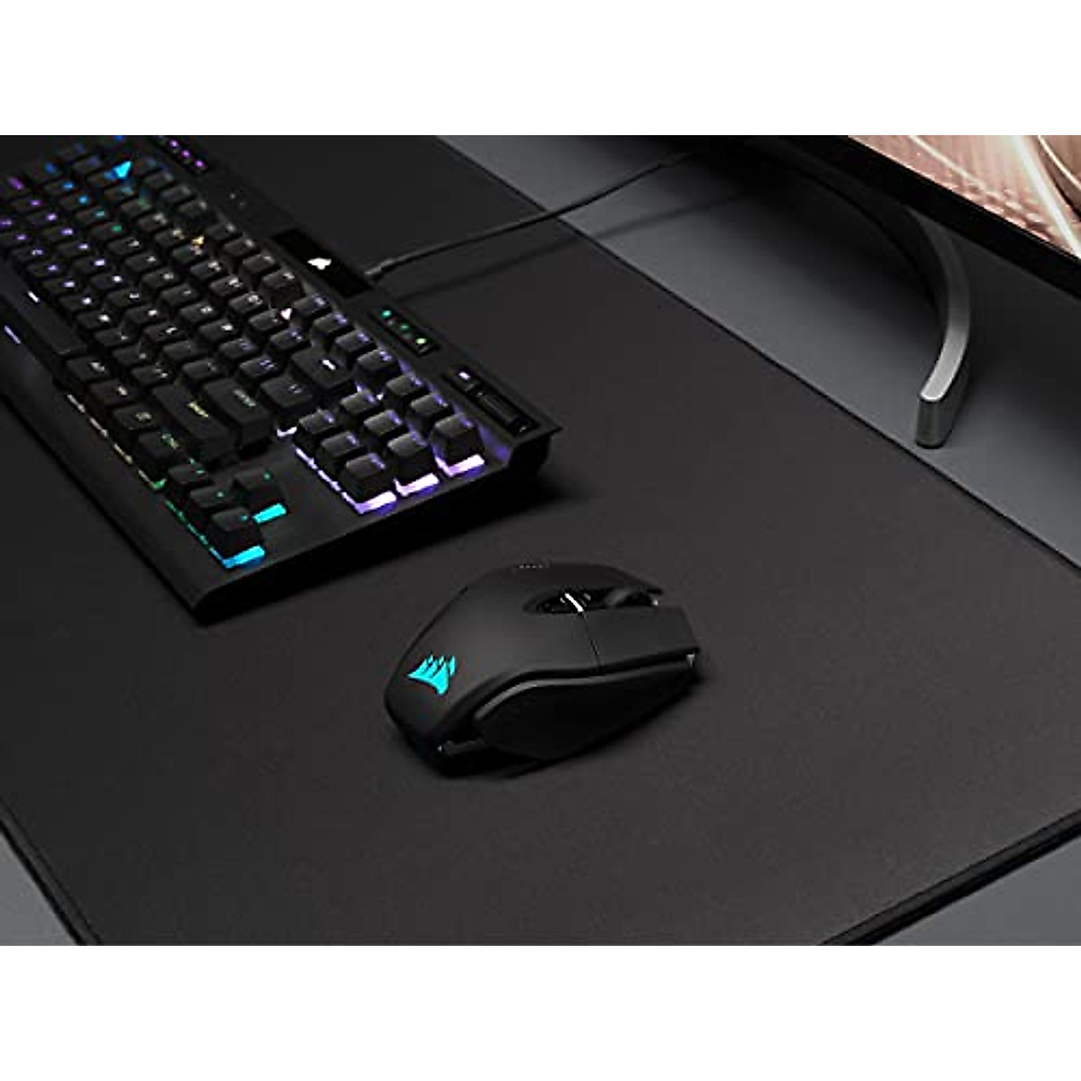 Corsair M65 RGB Ultra Wireless, Tunable FPS Wireless Gaming Mouse, Black