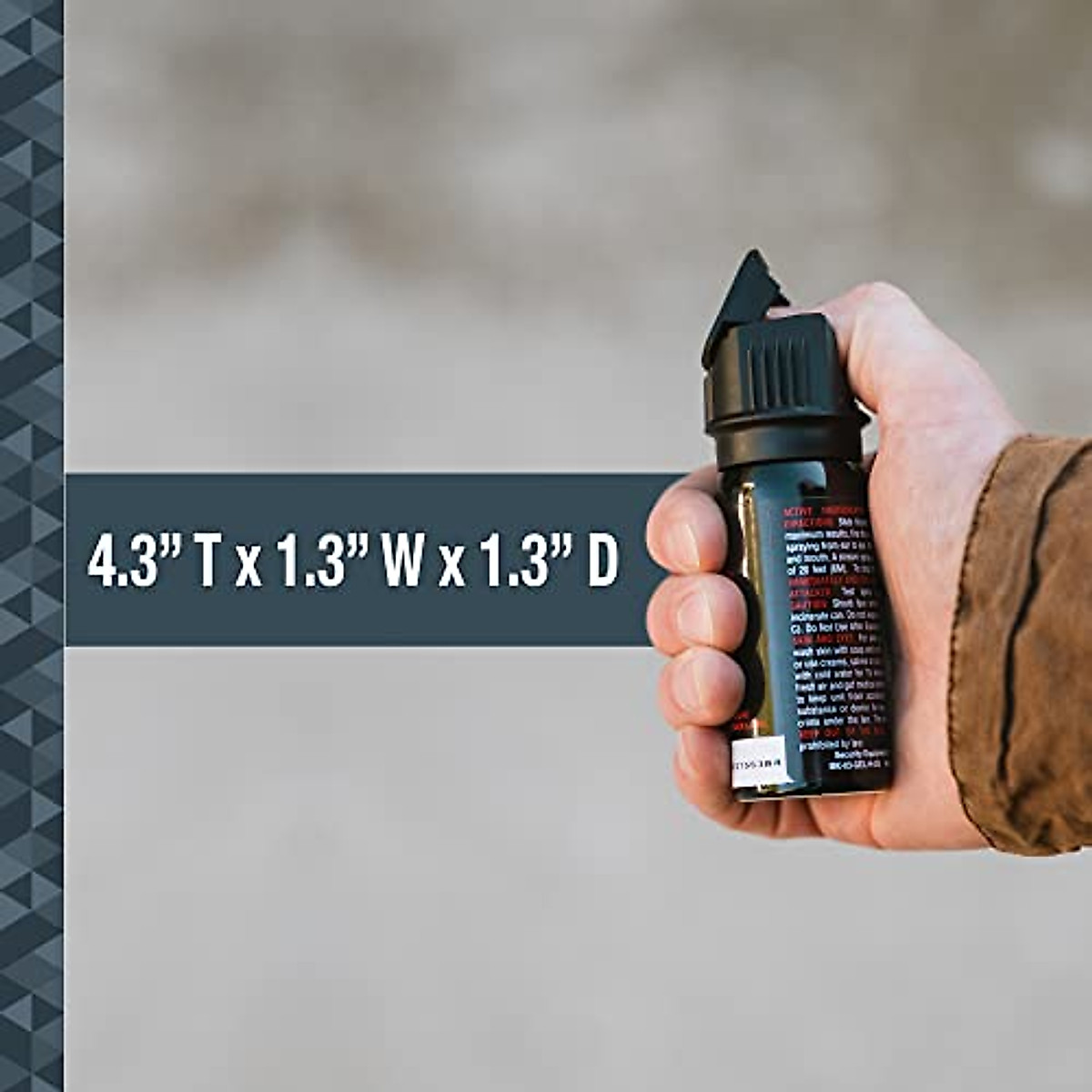 SABRE Tactical Pepper Gel With Belt Holster For Easy Carry, Maximum Police Strength OC Spray, Quick Access Fast Flip Top Safety, Tactical Design For Security Professionals, 1.8 fl oz