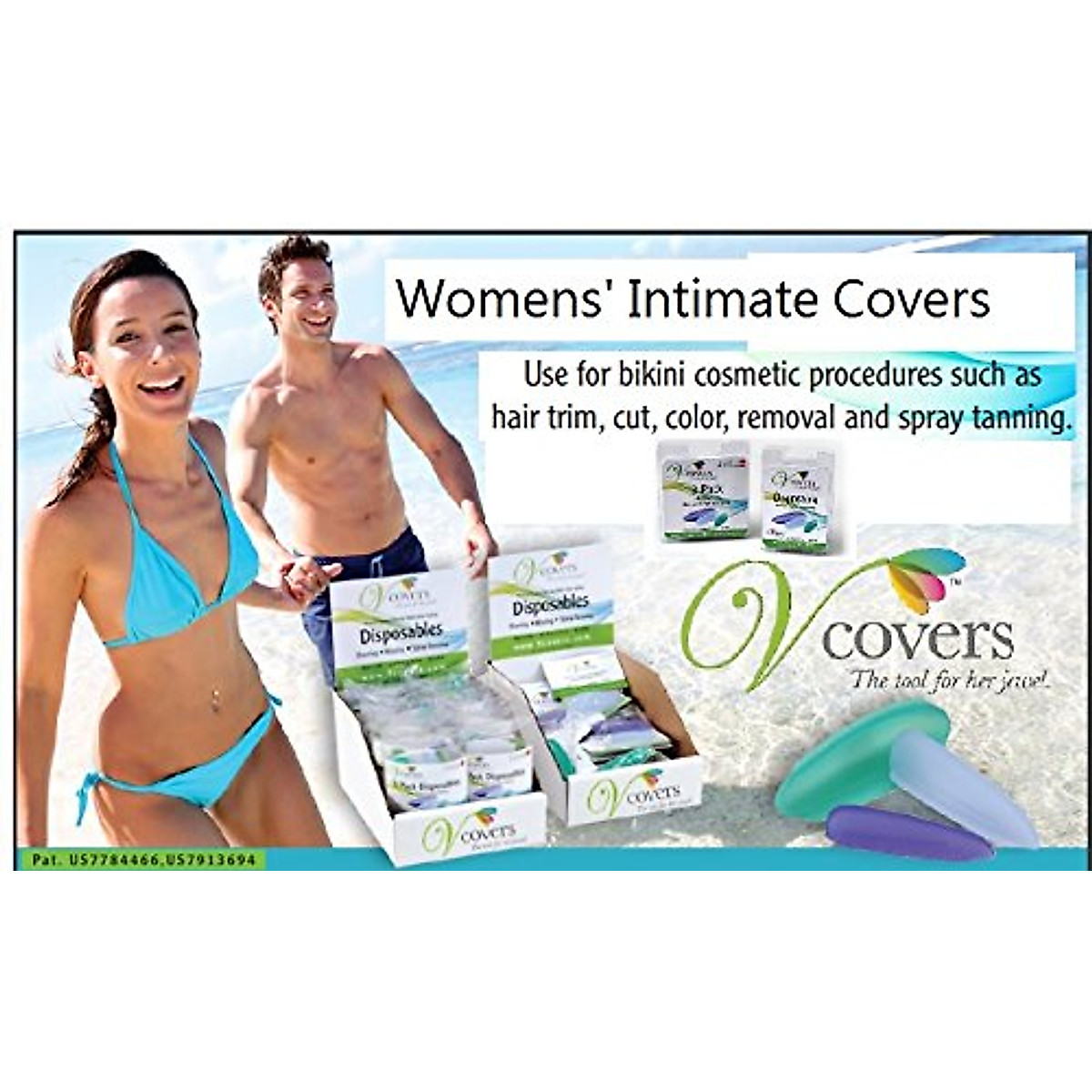 Vcovers Single Size D, bikini hair removal and tanning tool