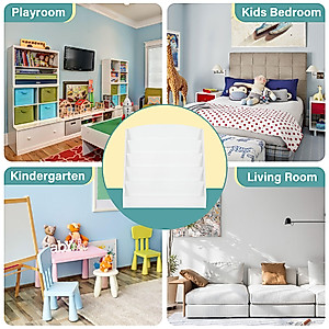 TOETOL 5-Tier Kids Bookshelf - Toddler Book Display Shelves for Classrooms, Playrooms, and Nursery - Wooden Children Book Rack (White)