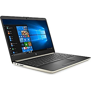 HP 14 Slim Laptop, 14" HD Display, Ryzen 3 3200U, AMD Radeon Vega 3 Graphics, 4GB, 128GB SSD, Pale Gold, 14-dk0024wm