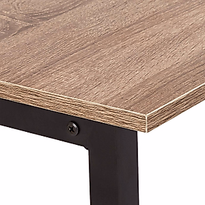 Amazon Basics L-Shape Office Corner Desk, 55-Inch, Espresso