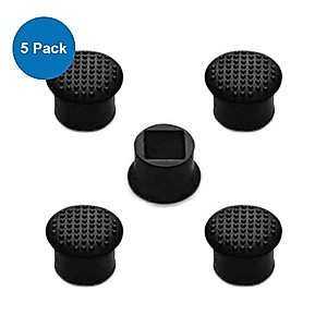MMOBIEL 5 PCS Rubber TrackPoint Keyboard Mouse Black Cap with Soft Dome and Rim Laptop Pointer for HP Pavilion/Envy/Spectre/EliteBook/Omen/Stream/Chromebook