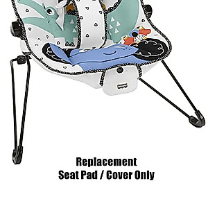 Replacement Part for Fisher-Price Baby Bouncer - HBY77 ~ Replacement Seat Cover/Pad ~ Fun Jungle Theme Print