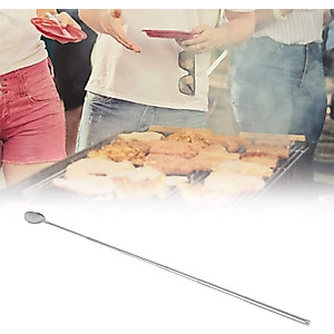 Spoon, telescopic spoon, telescopic spoon, stainless steel telescopic barbecue tableware supplies