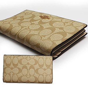 COACH SLIM ZIP WALLET IN SIGNATURE CANVAS C8714