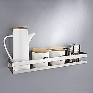 Bathroom Shower Caddy, Wall Mounted Stainless Steel Shower Shelf Caddy Rack Storage for Kitchen Basket Organization -12 inch