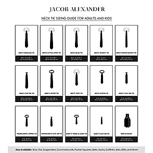 Jacob Alexander Men's Woven American Flags USA Navy Neck Tie - Regular