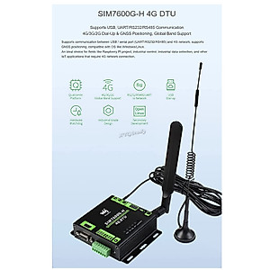 Industrial Grade SIM7600G-H 4G DTU USB UART/RS232/RS485 Multi Interfaces Communication, LTE Global Band Support @XYGStudy