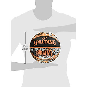 Spalding Basketball Graffiti Orange No. 5 Basketball Basket